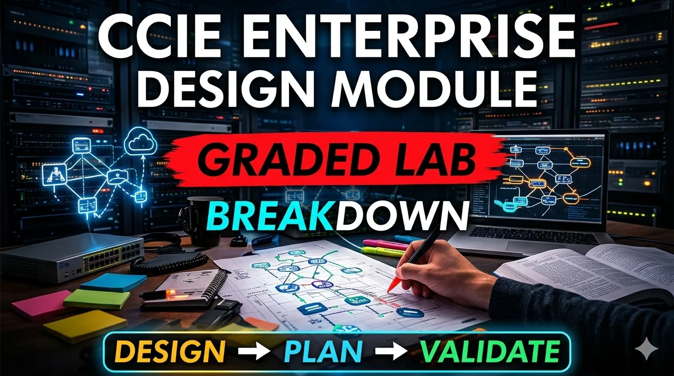 Video: CCIE Enterprise Graded Lab | Design Module Breakdown | Network ...